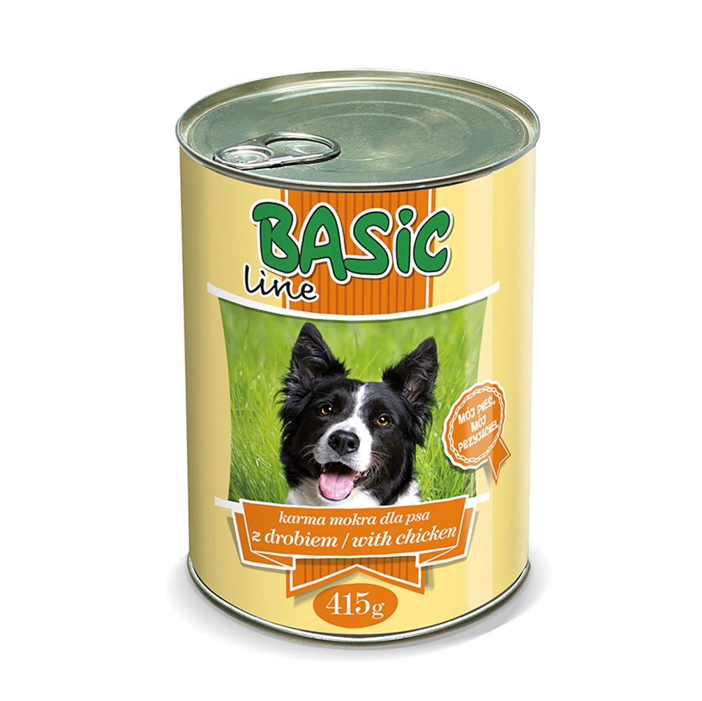Basic Line Canned Wet Dog Food – Chicken (415g) - SuPaw Star Pets